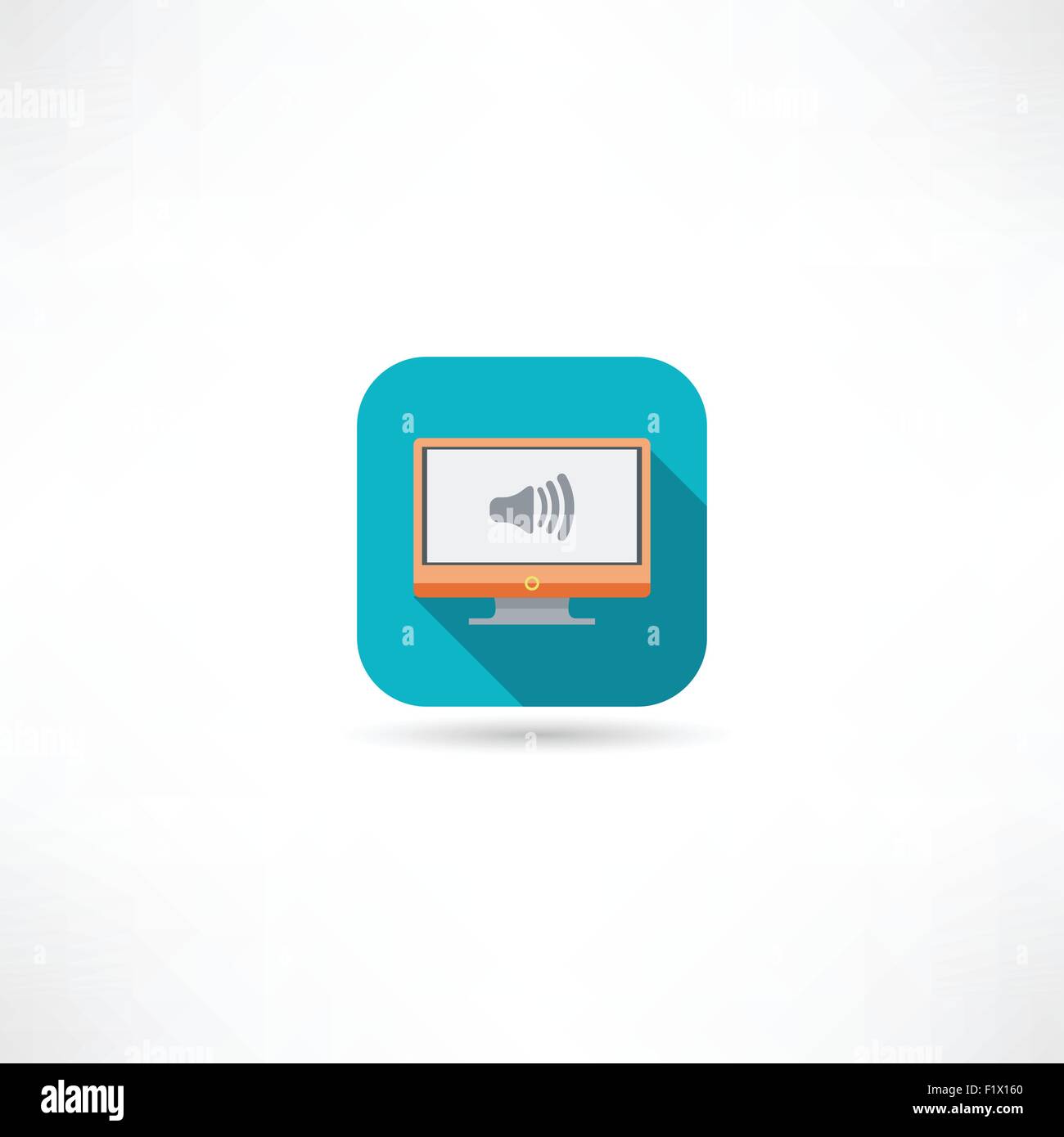 Volume on tv icon hi-res stock photography and images - Alamy