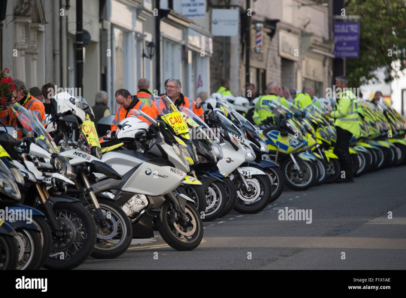 Police motorcycle escort hi-res stock photography and images - Alamy