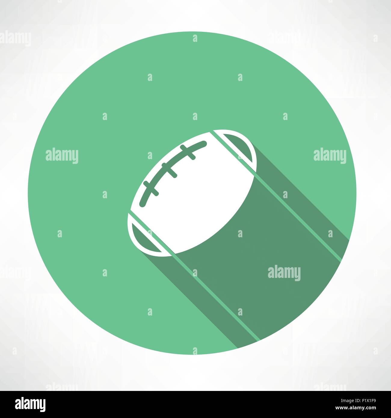 Rugby Ball. Flat modern style vector illustration Stock Vector Image ...