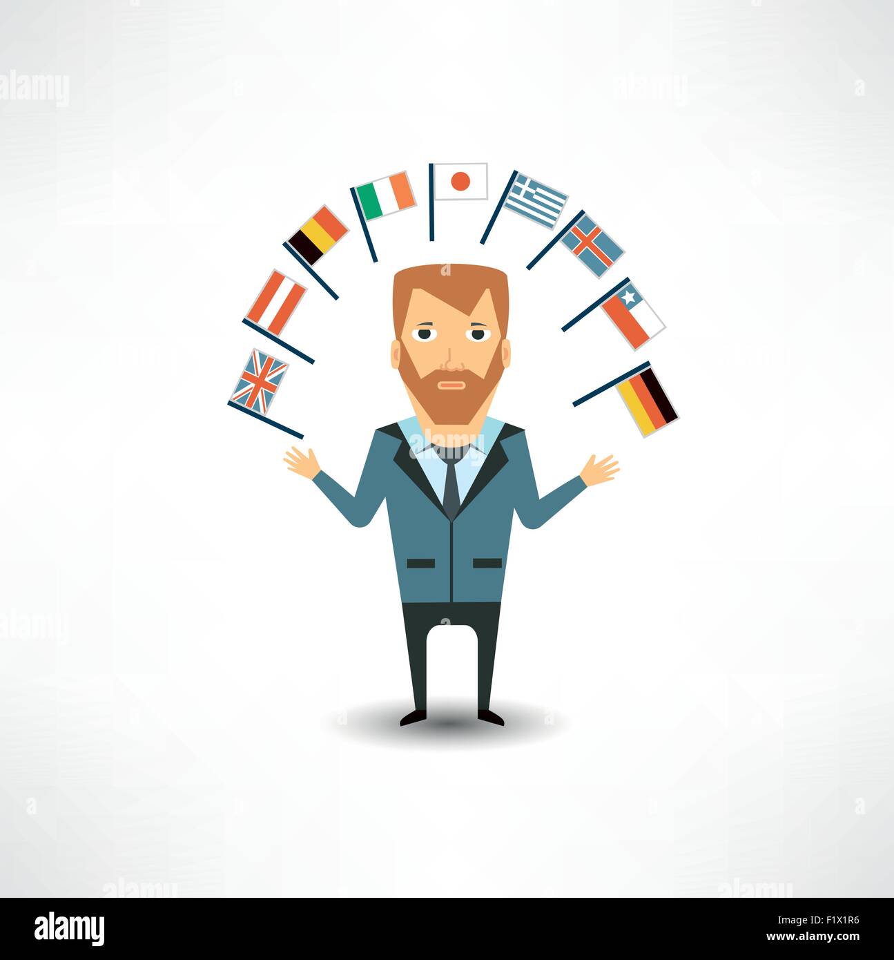 translator with flags Stock Vector Image & Art - Alamy