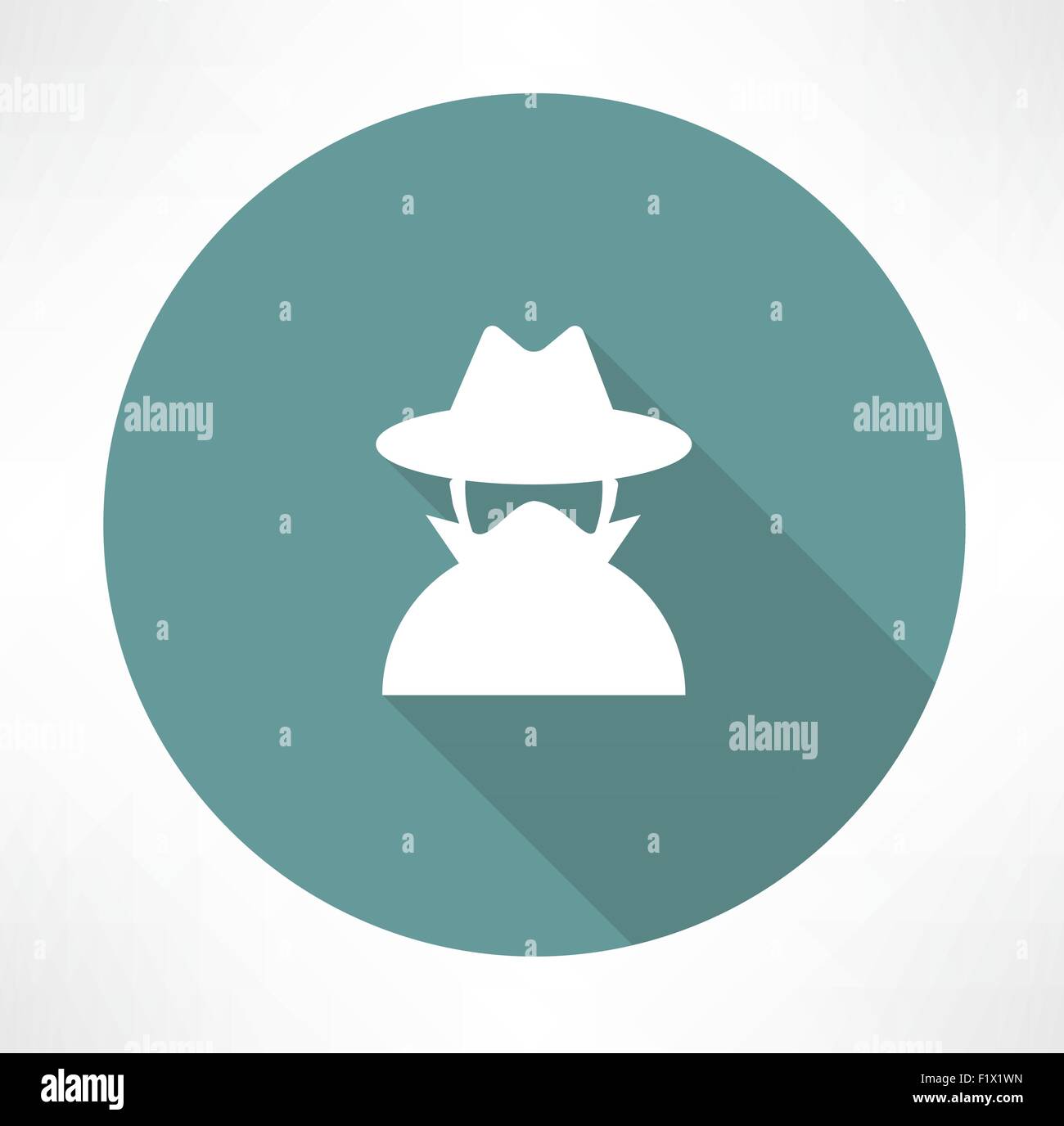 spy agent icon. Flat modern style vector illustration Stock Vector ...