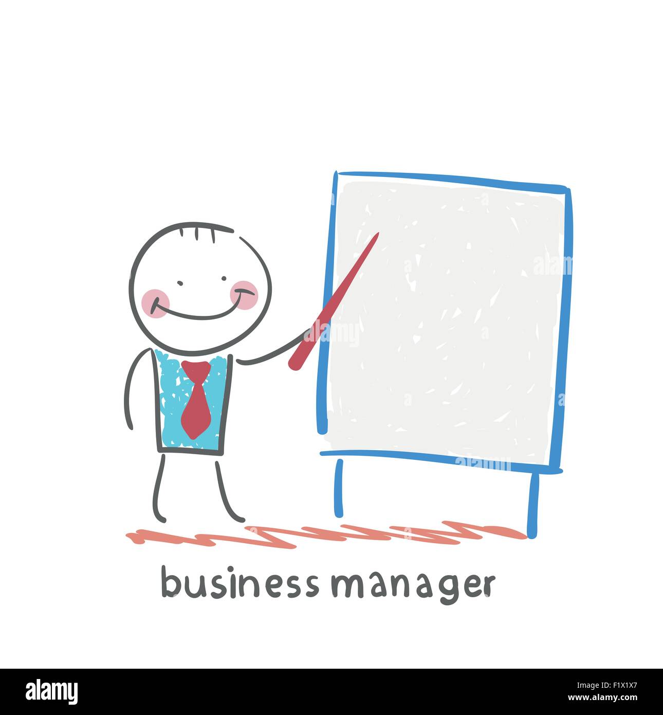 business manager at the poster shows Stock Vector Image & Art - Alamy