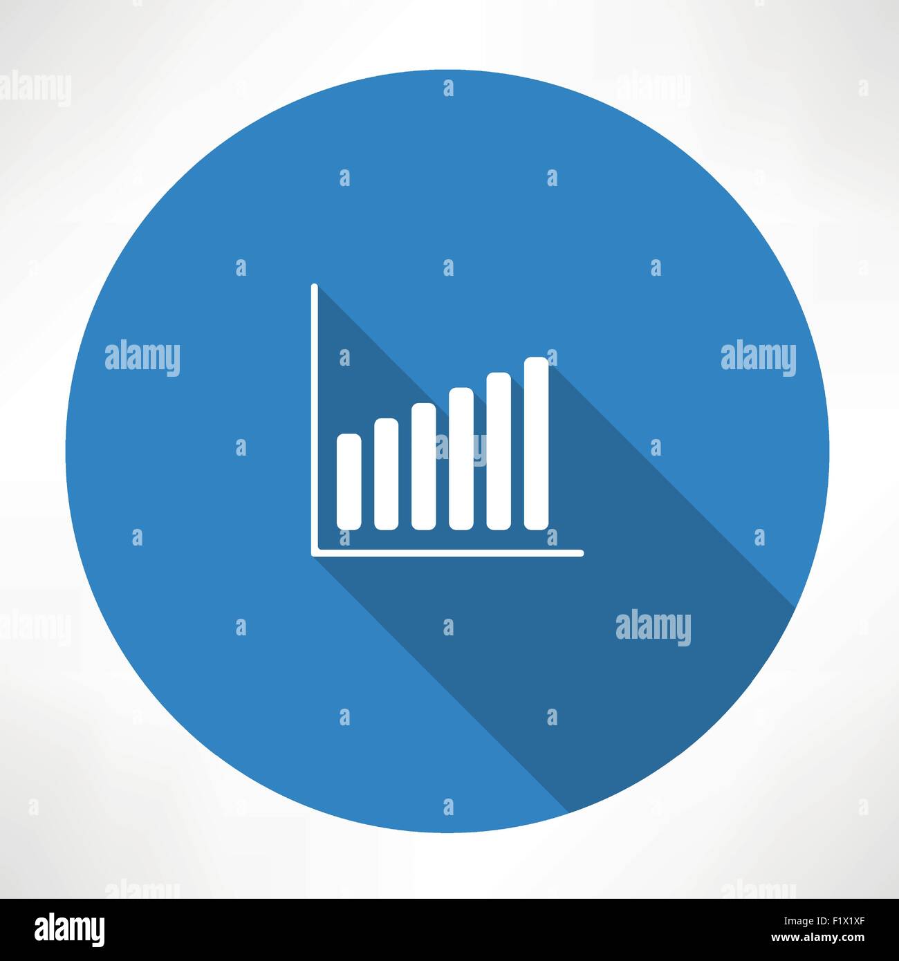 Chart Icon Flat modern style vector illustration Stock Vector Image ...
