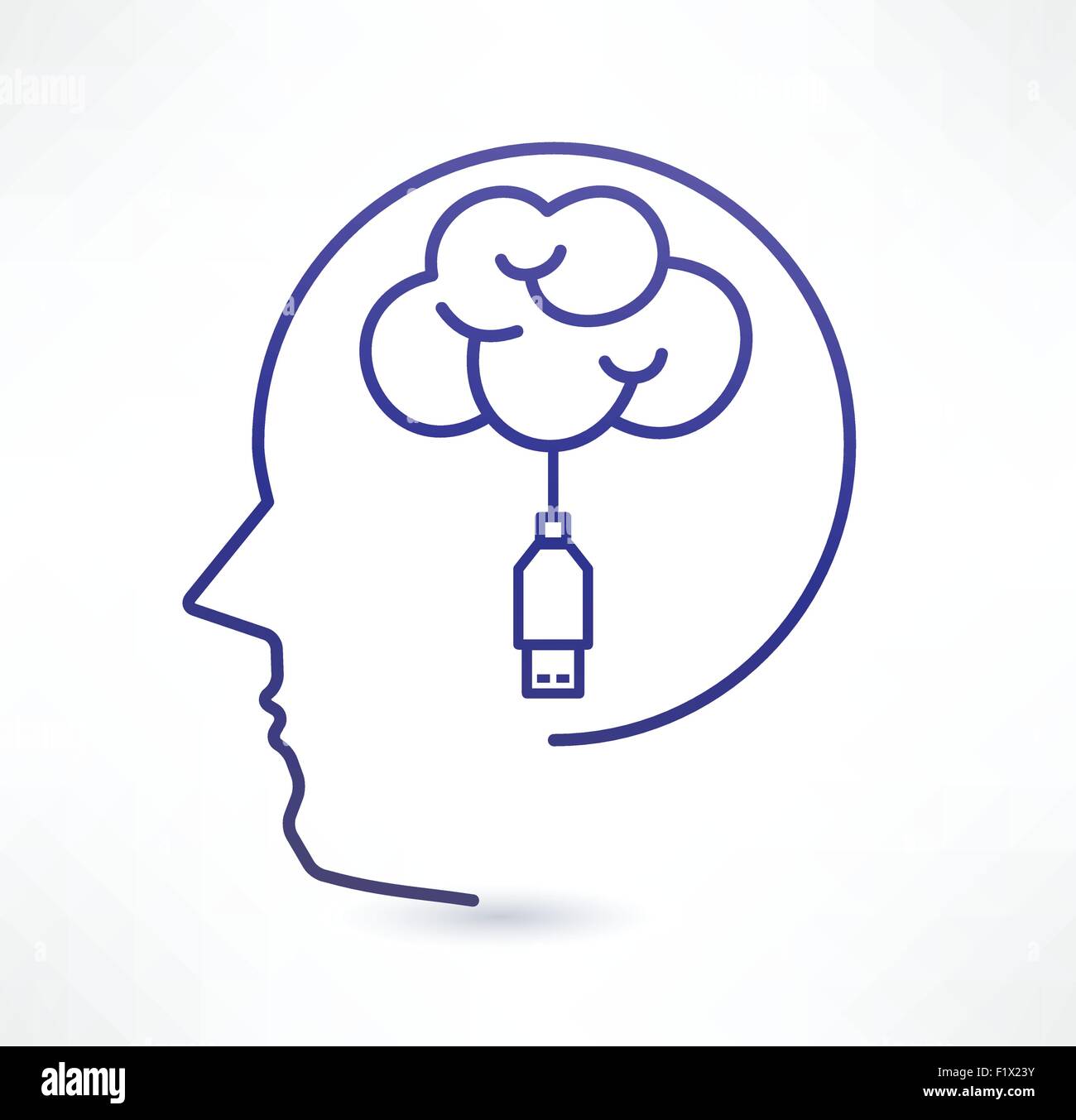 Connecting to the cloud service icon Stock Vector Image & Art - Alamy