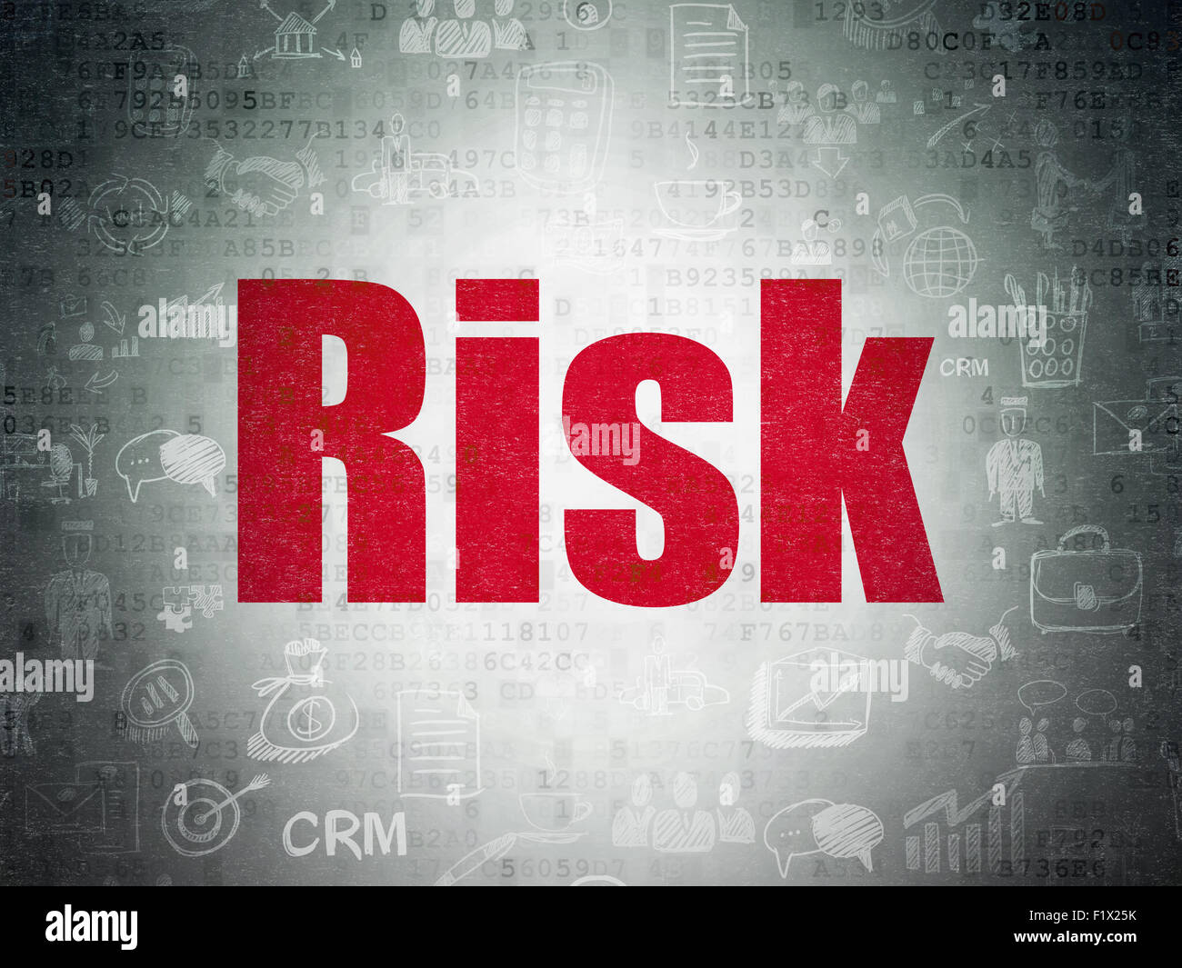 Business concept: Risk on Digital Paper background Stock Photo - Alamy