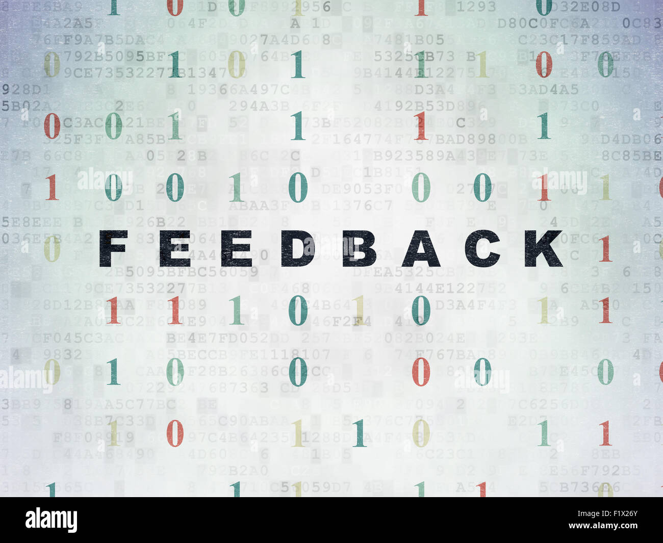Business concept: Feedback on Digital Paper background Stock Photo - Alamy