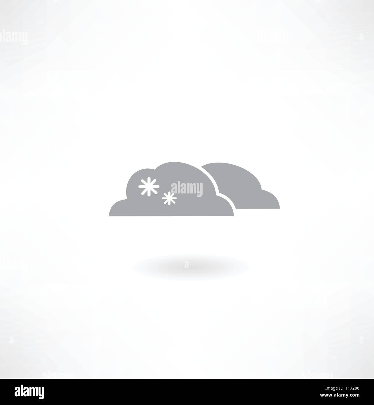 cloud and snowflakes Stock Vector Image & Art - Alamy
