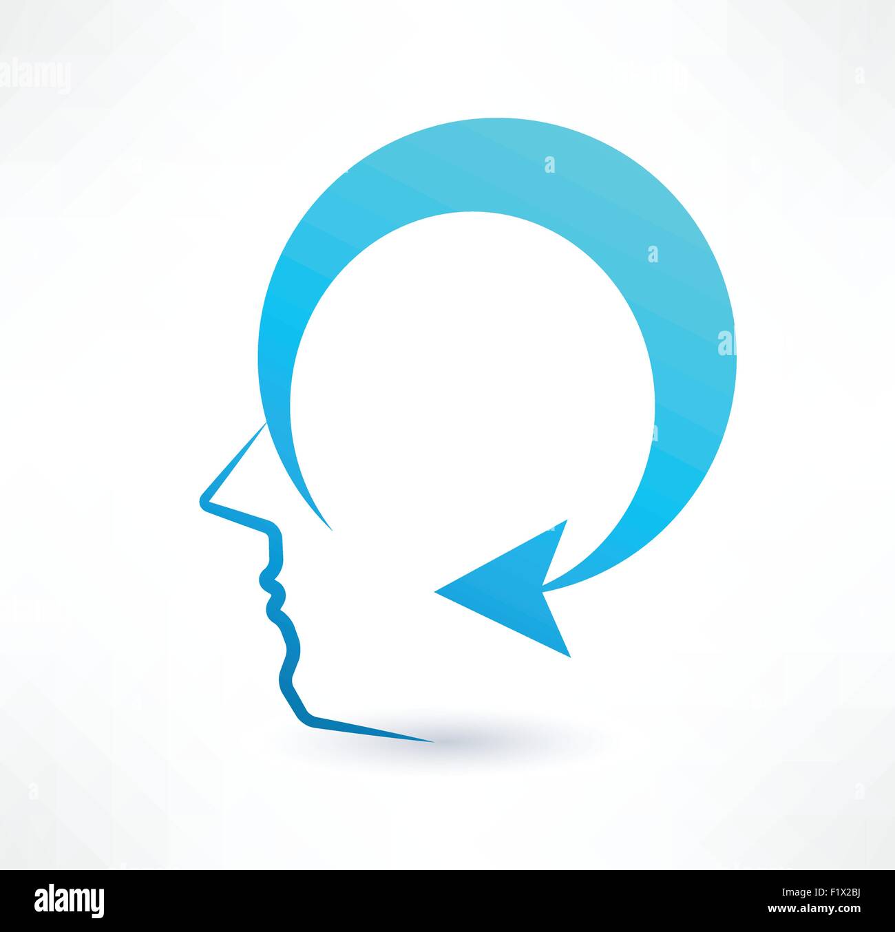 Thinking icon. Design logo Stock Vector Image & Art - Alamy