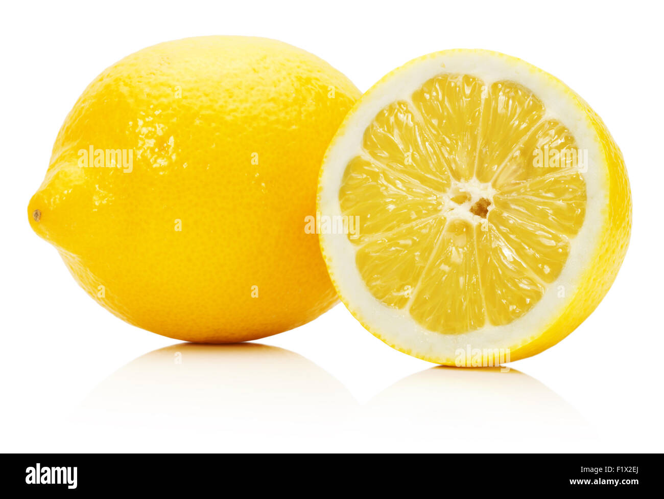 juicy lemon isolated on a white background Stock Photo - Alamy