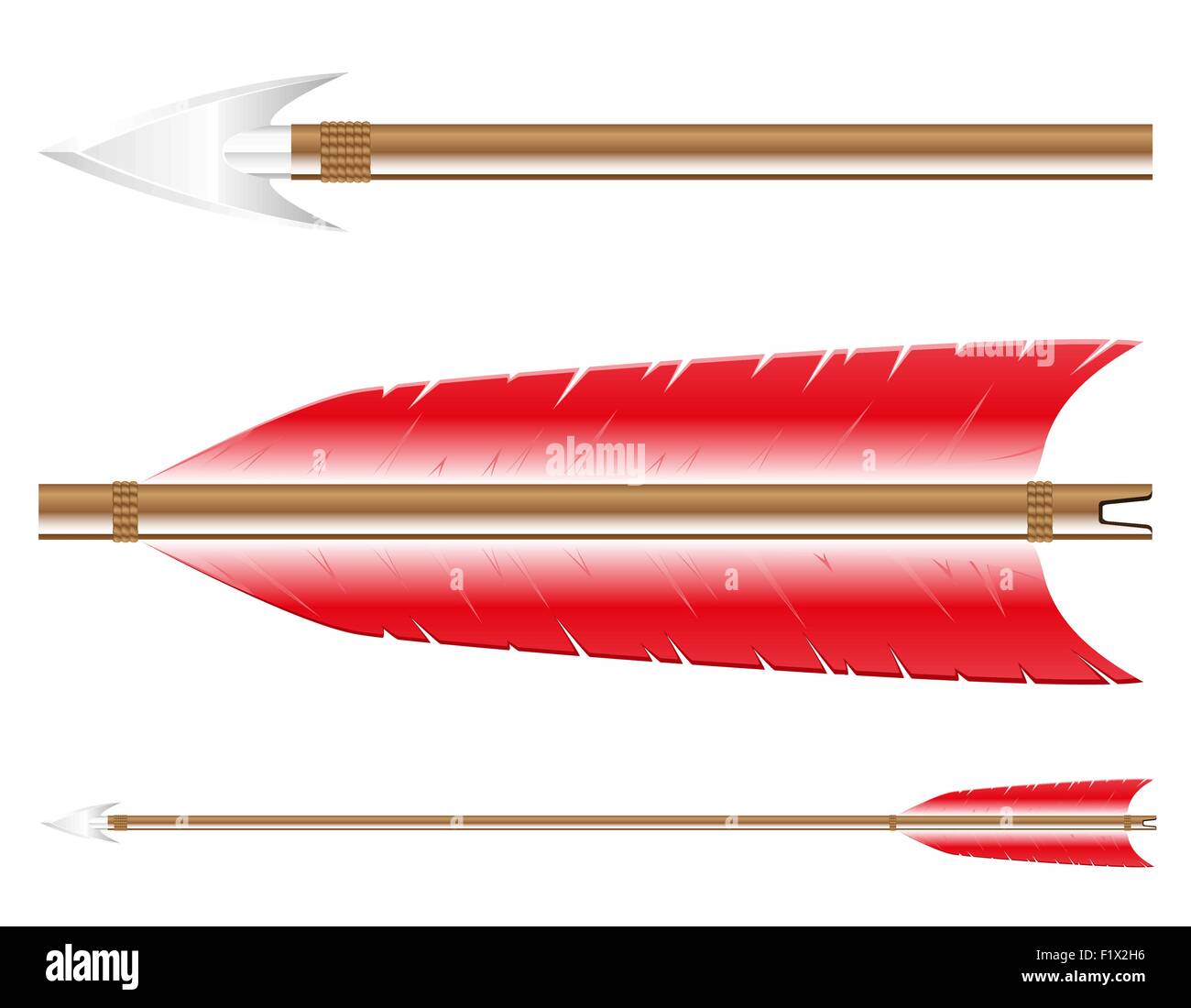 arrow for bow vector illustration isolated on white background Stock ...