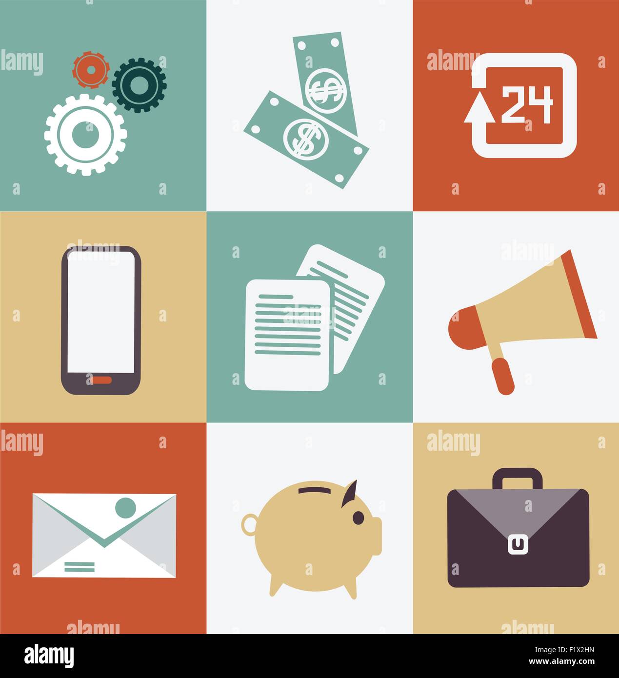set of business icons illustration Stock Vector Image & Art - Alamy
