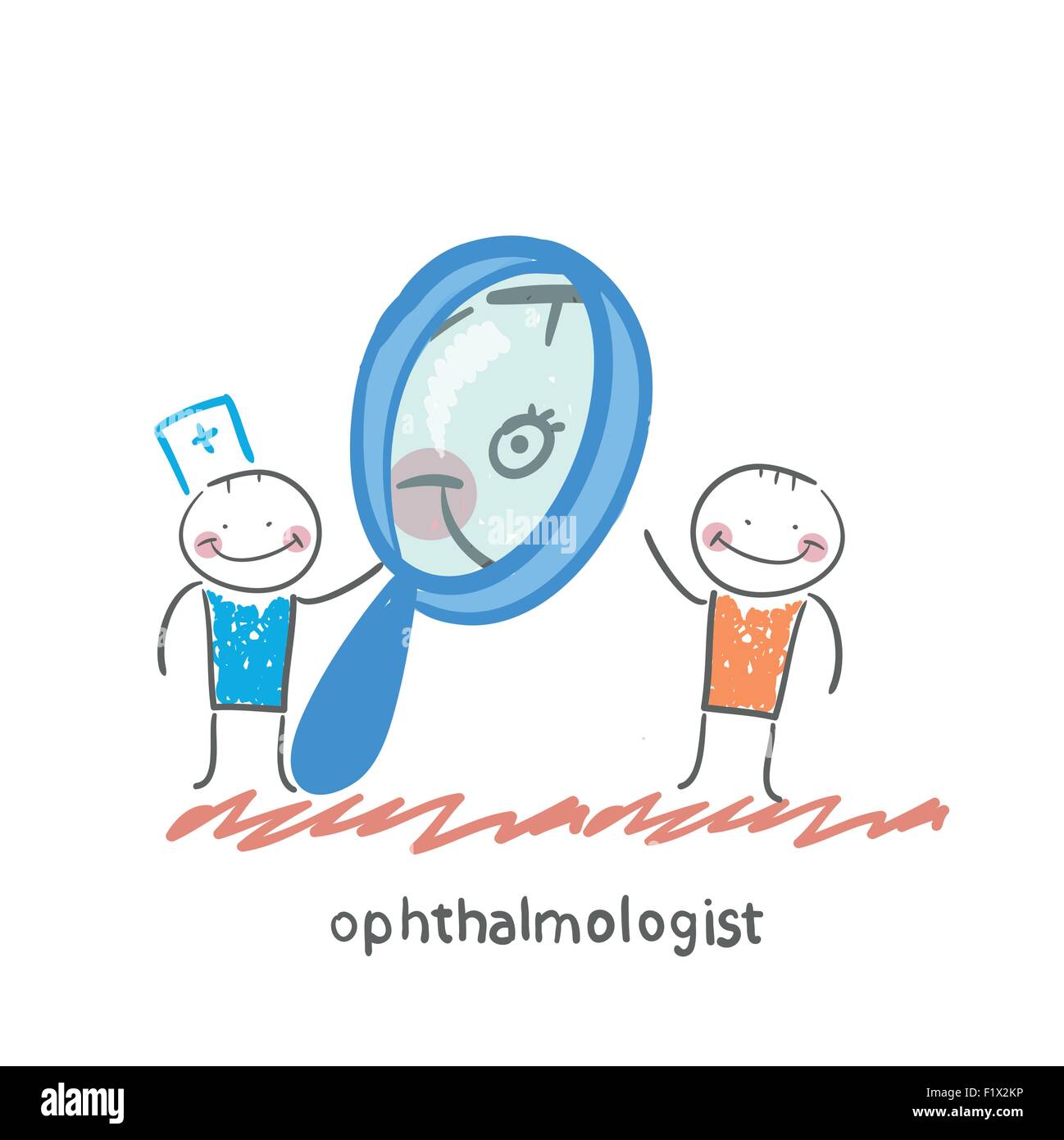 Magnifying glass keys on Stock Vector Images - Alamy