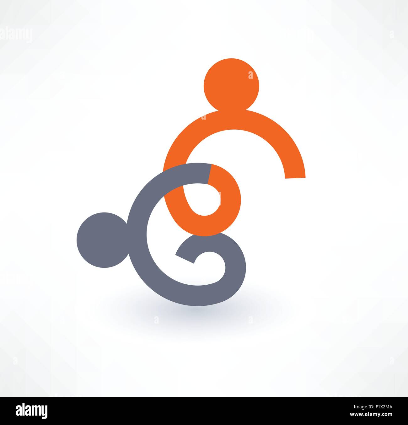 Cooperation and partnership icon. Logo design Stock Vector Image & Art ...