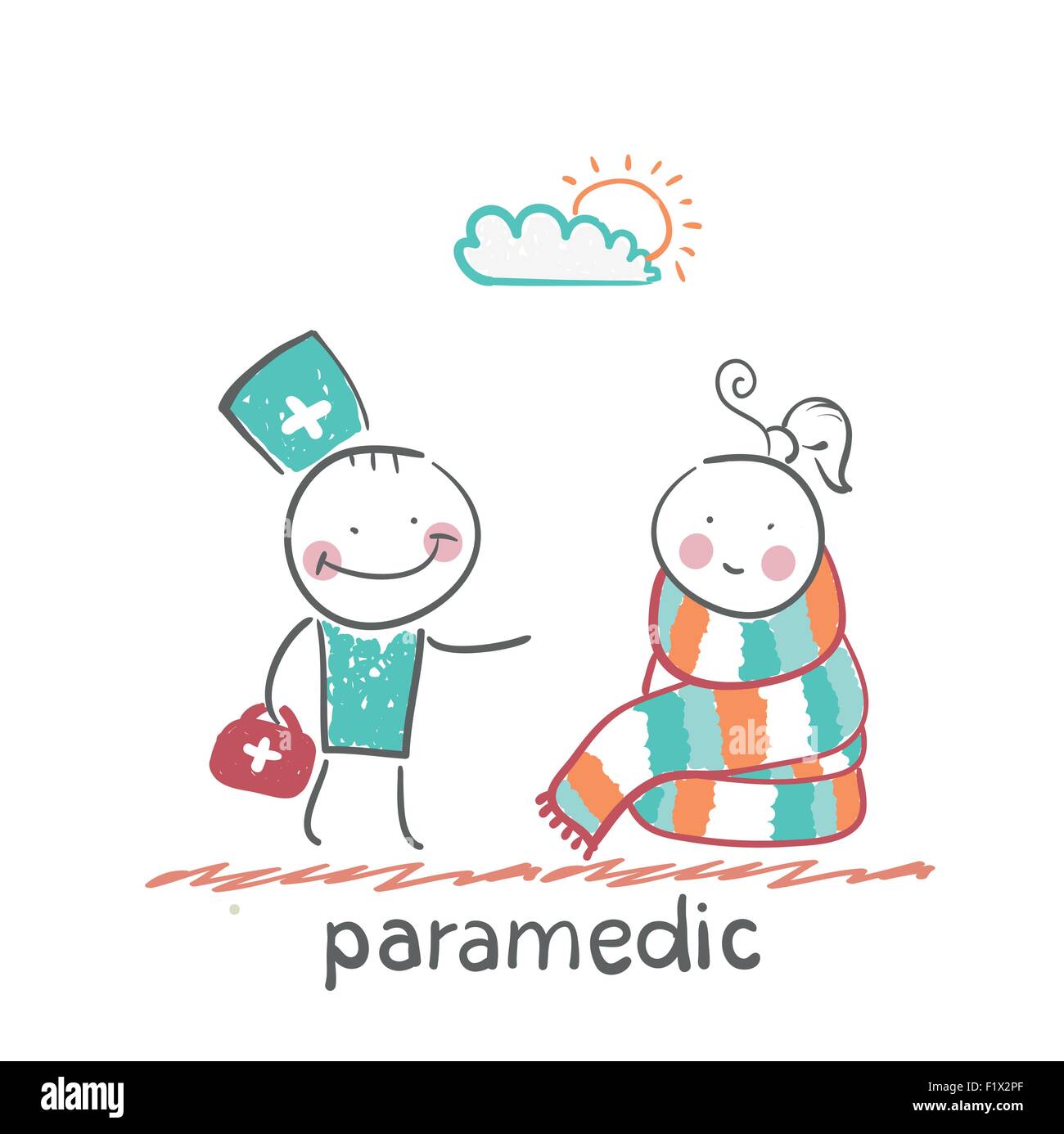 . Fun cartoon style illustration. The situation of life Stock Vector ...