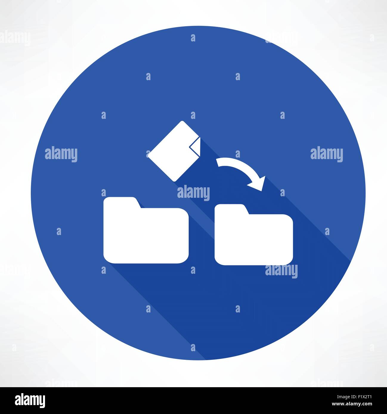 movement a file icon. Flat modern style vector illustration Stock ...