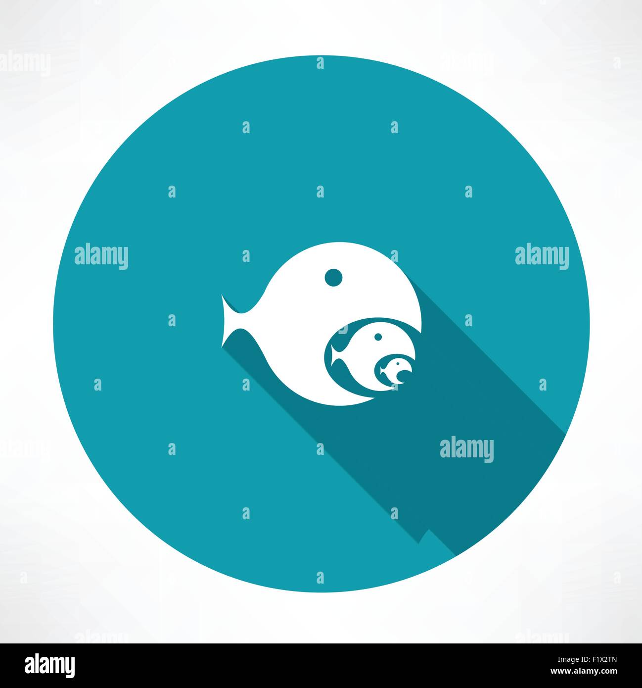 fish-eating fish icon. Flat modern style vector illustration Stock ...