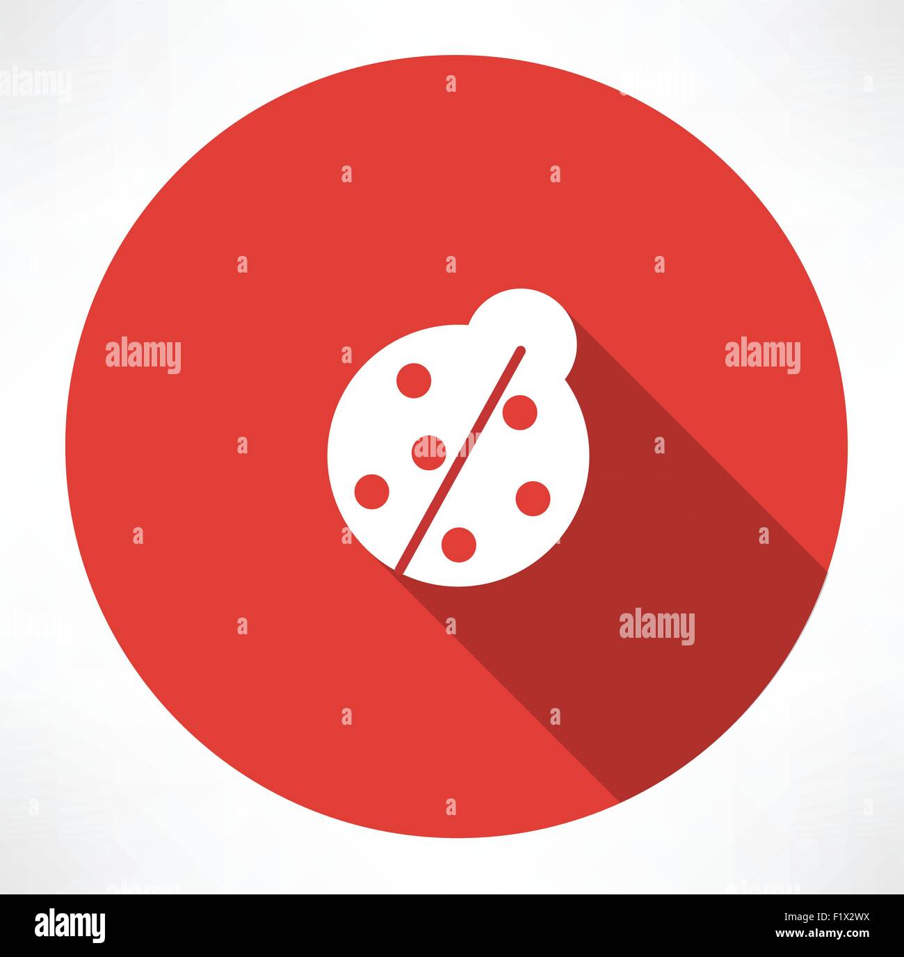 ladybug icon. Flat modern style vector illustration Stock Vector Image ...