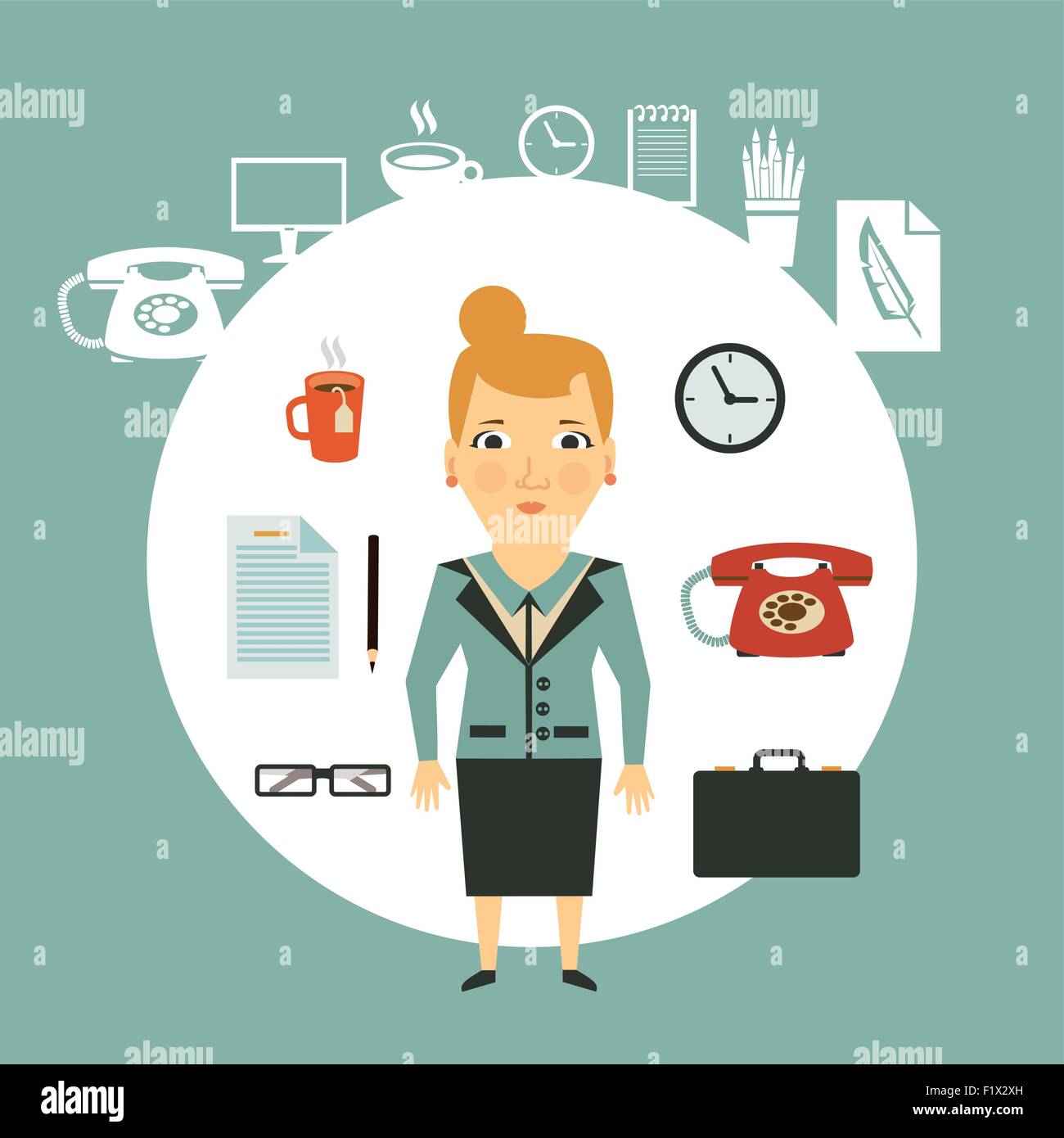 Police secretary Stock Vector Images - Alamy