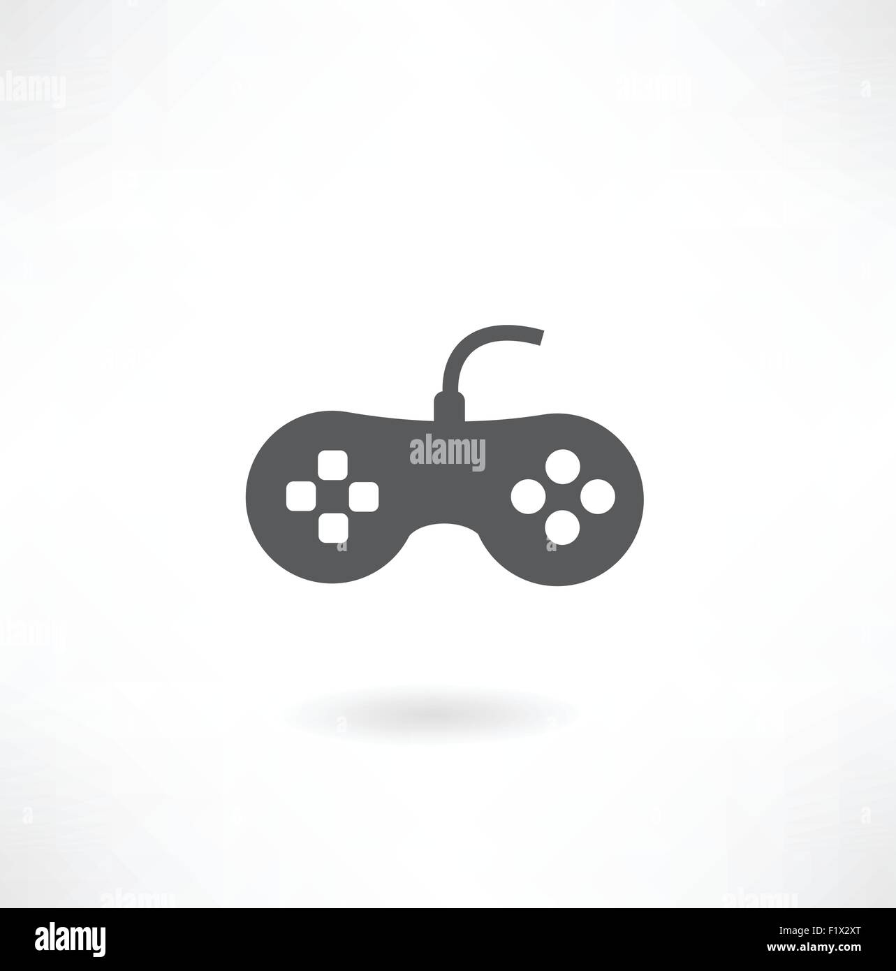 Gaming Joystick Icon Isolated on White Background Stock Vector Image ...