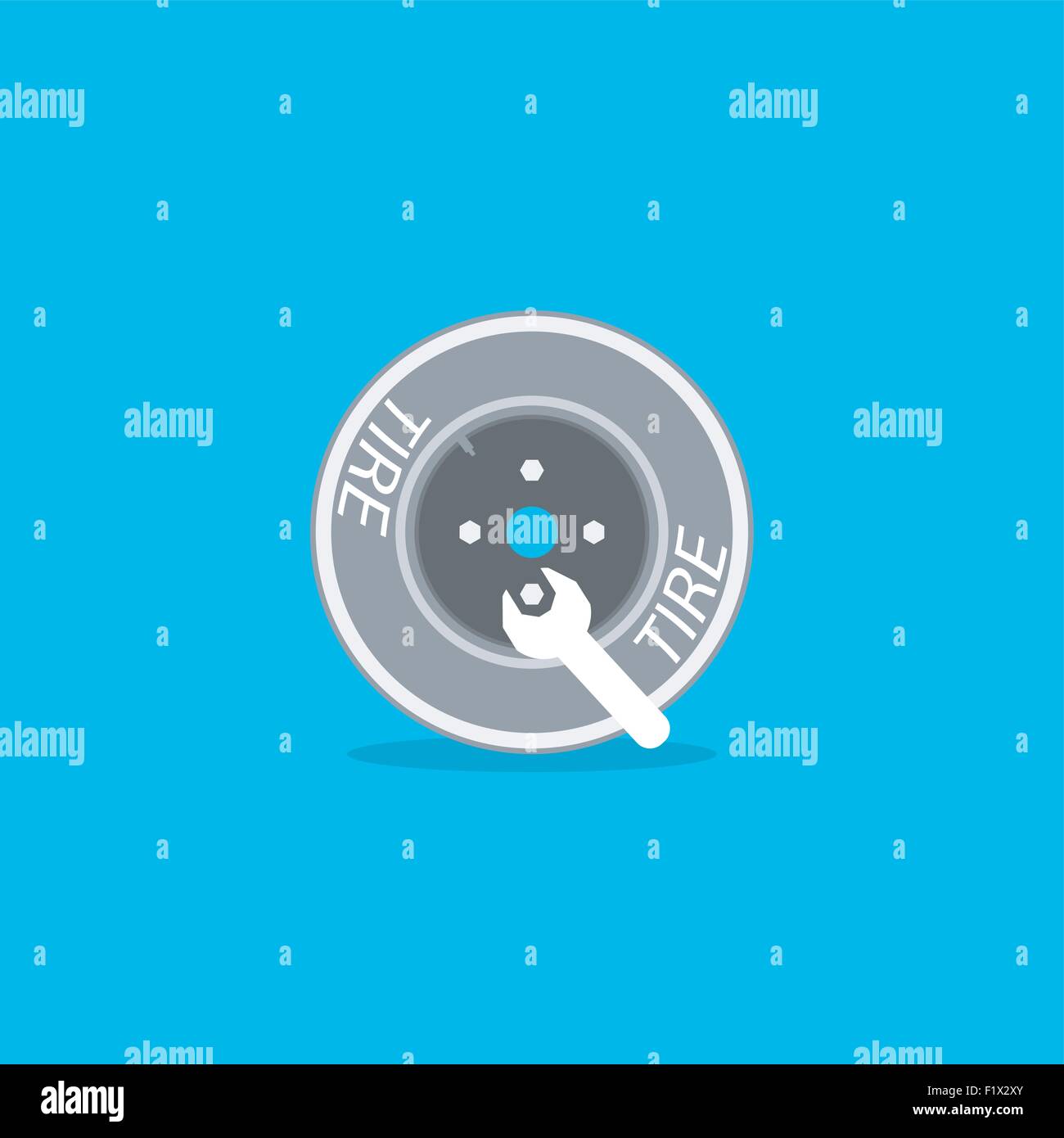 Repair wheel icon Stock Vector Image & Art - Alamy