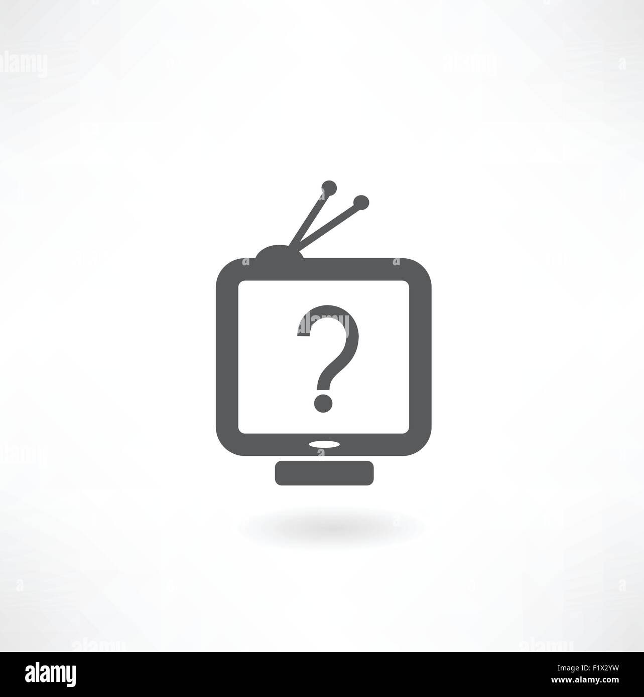 plasma panel on wall with big question mark Stock Vector Image & Art ...