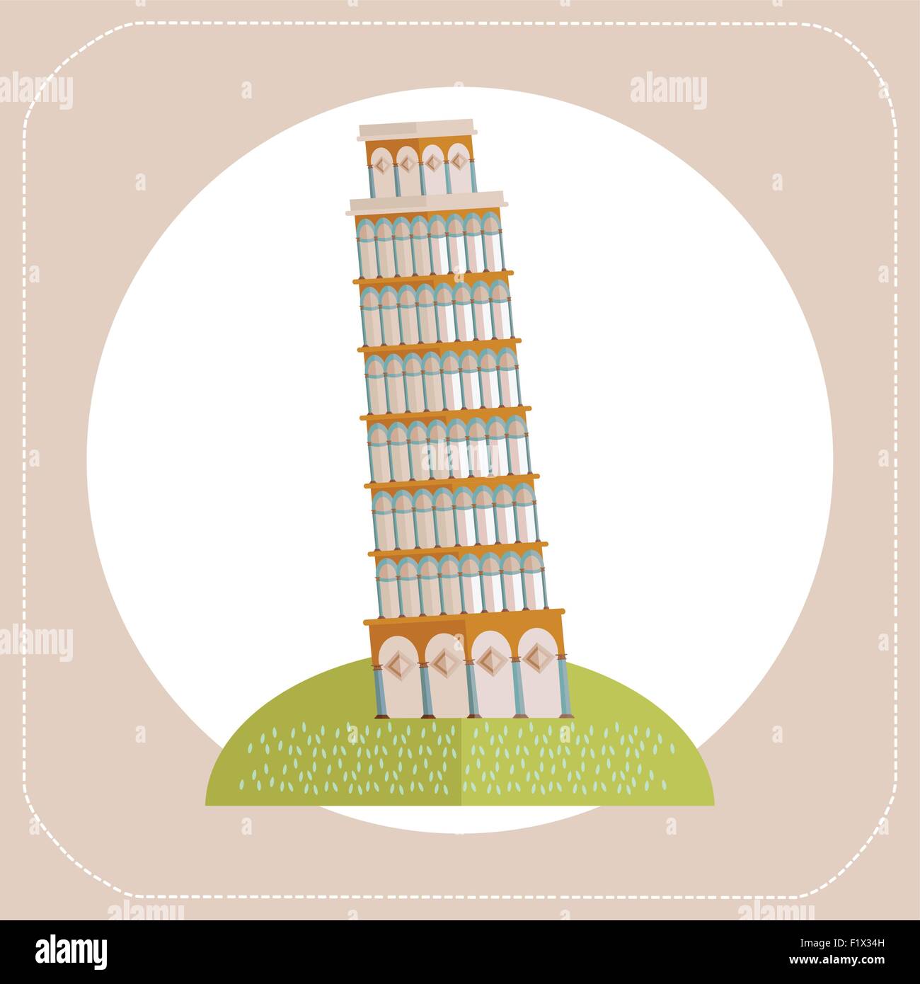 Leaning Tower of Pisa Italy icon Stock Vector Image & Art - Alamy
