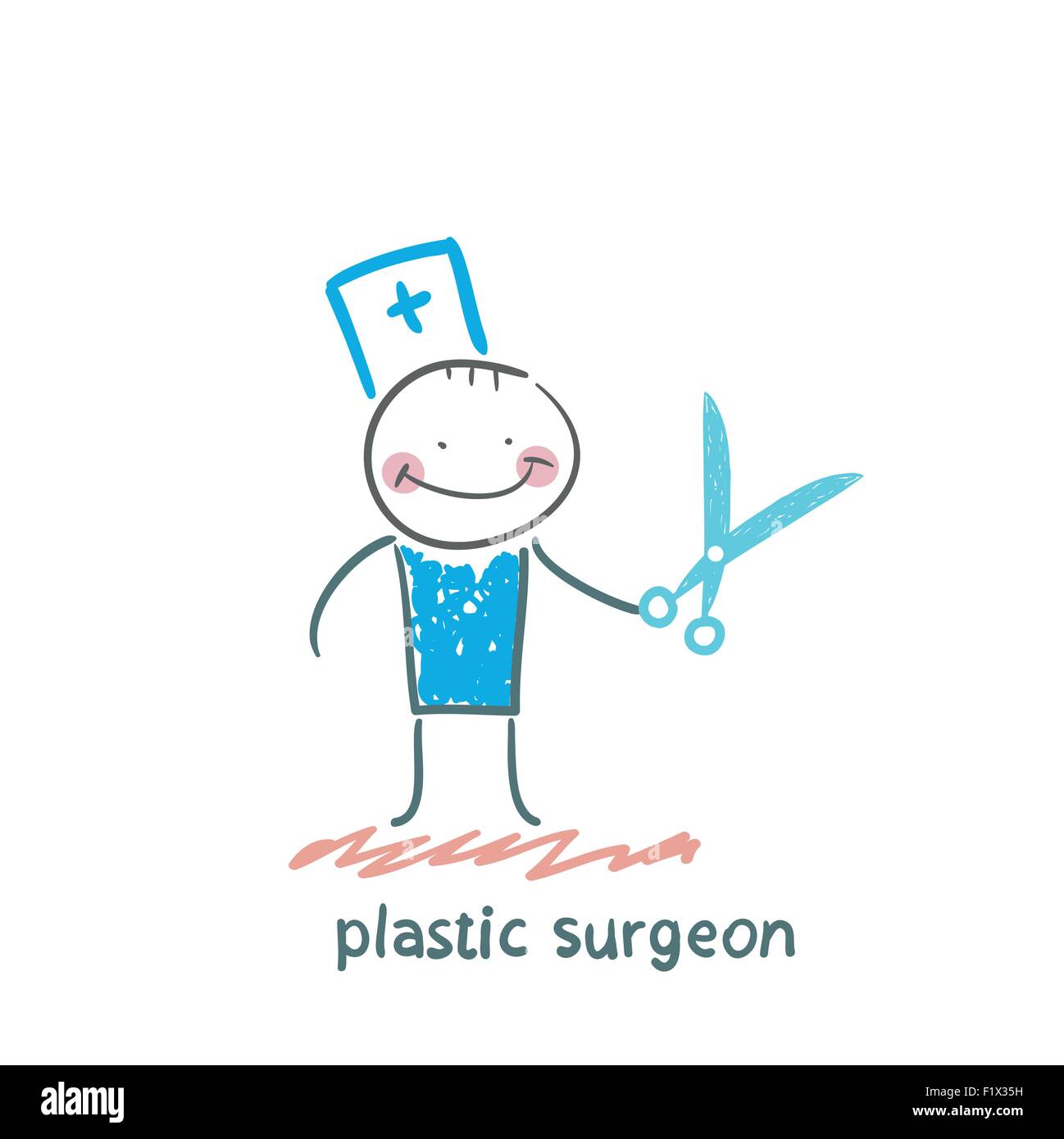 Cartoon scissors hi-res stock photography and images - Alamy