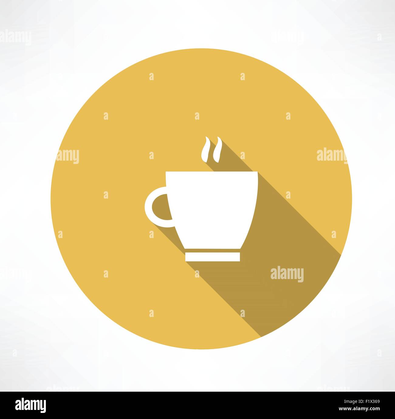 Coffee cup, steam icon Flat modern style vector illustration Stock ...
