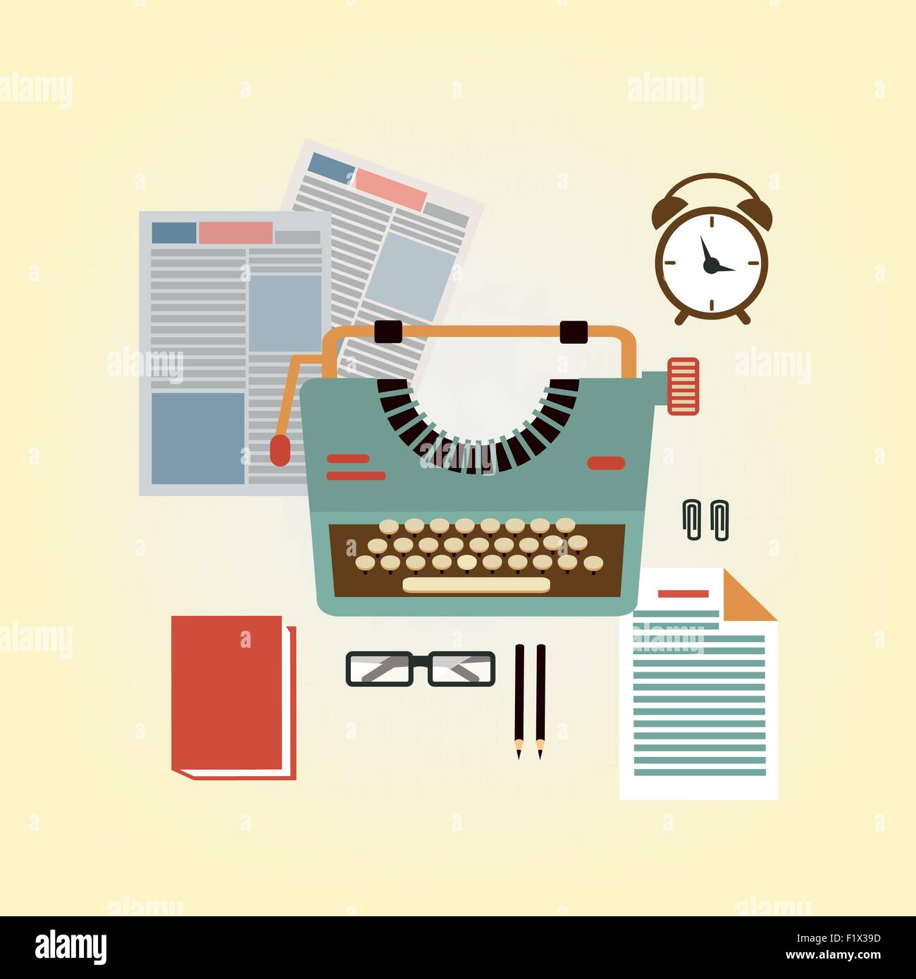 desktop typists illustration Stock Vector Image & Art - Alamy