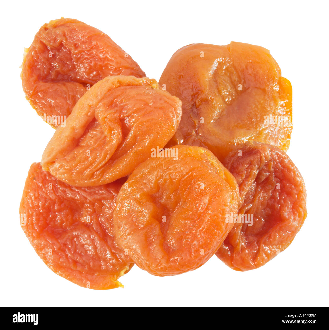 dried apricots isolated on a white background Stock Photo - Alamy