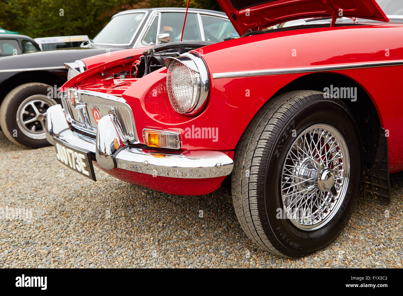 Red mg sports car hi-res stock photography and images - Alamy