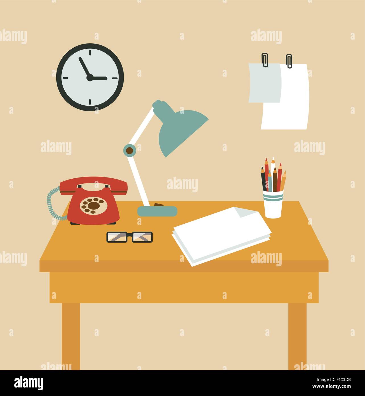 Look secretary Stock Vector Images - Alamy