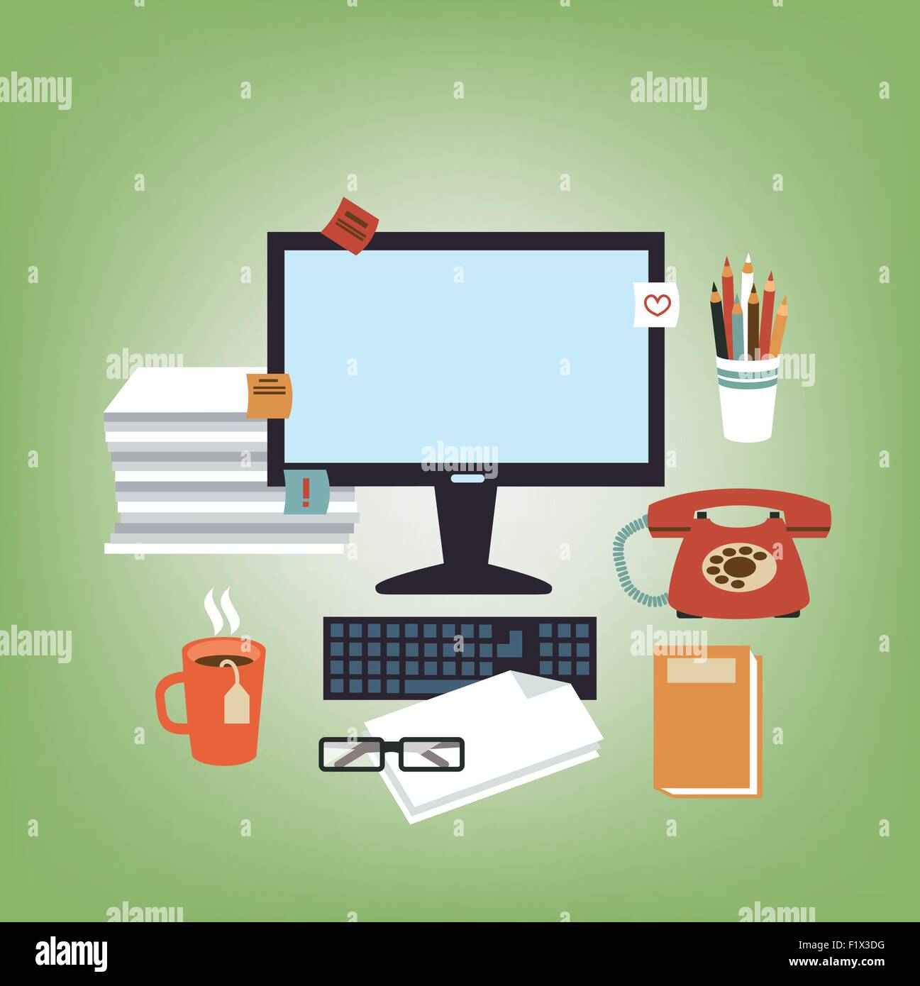 Domestic life front view Stock Vector Images - Alamy
