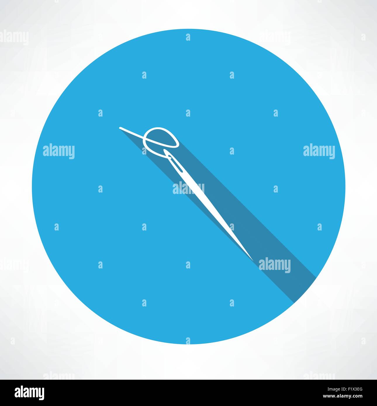 sewing needle icon. Flat modern style vector illustration Stock Vector ...