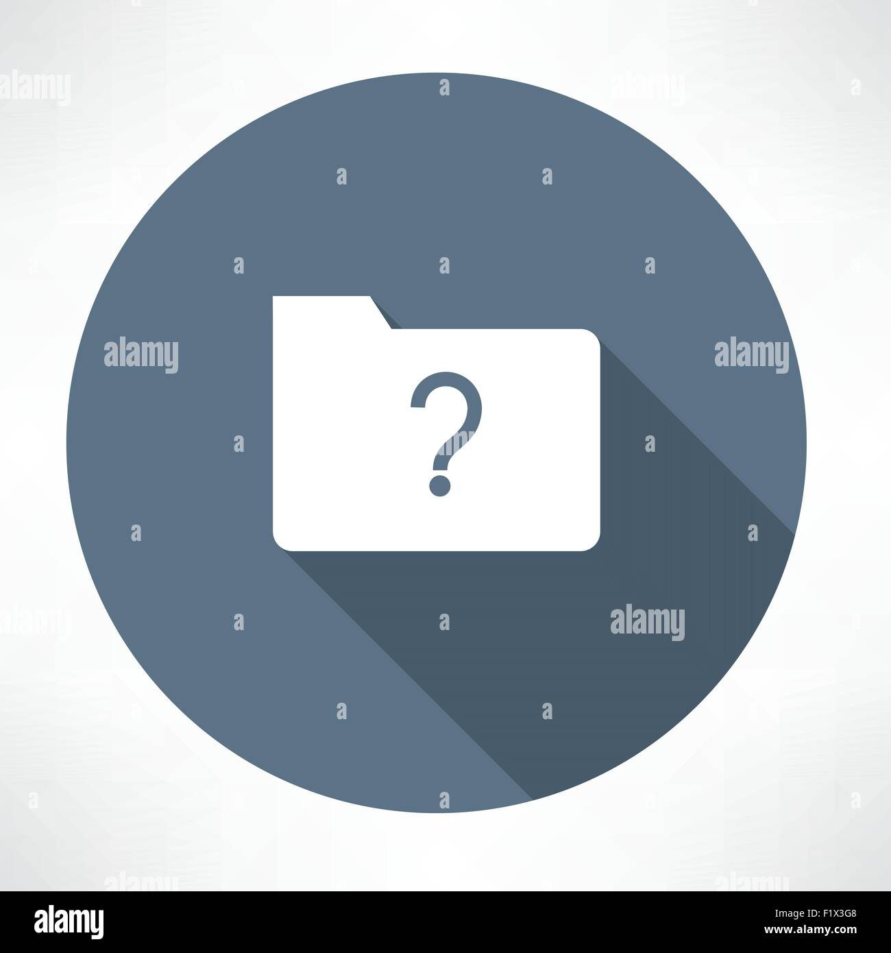 unknown folder icon. Flat modern style vector illustration Stock Vector ...