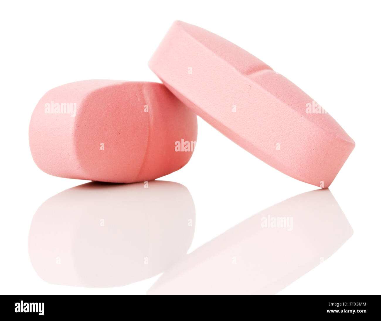 Pink tablets isolated on hi-res stock photography and images - Alamy