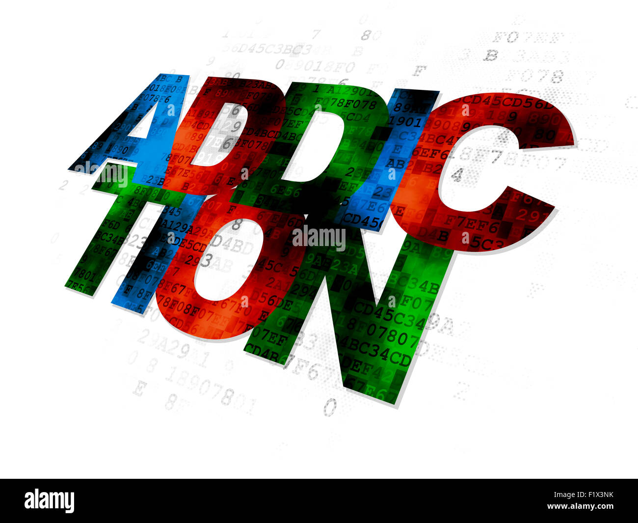 Health concept: Addiction on Digital background Stock Photo - Alamy