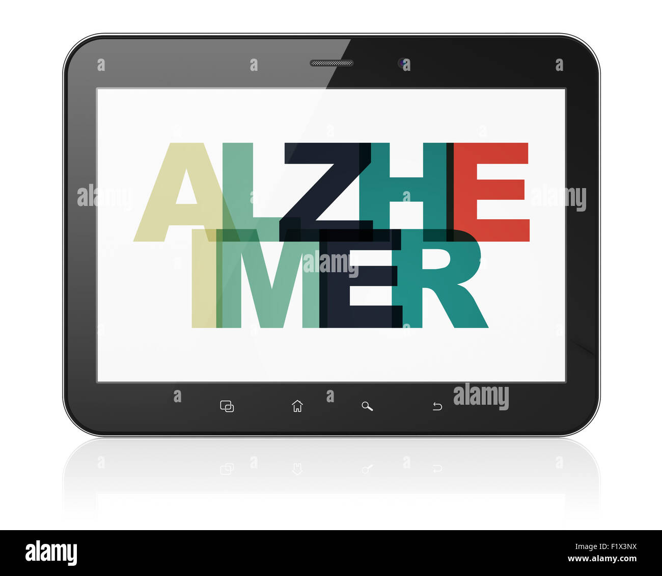 Healthcare concept: Tablet Computer with Alzheimer on display Stock ...