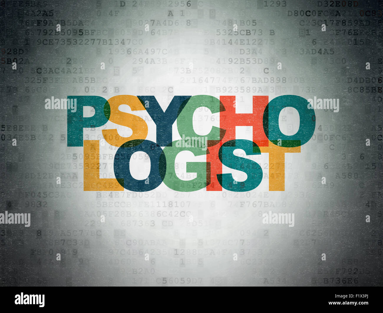Health concept: Psychologist on Digital Paper background Stock Photo ...