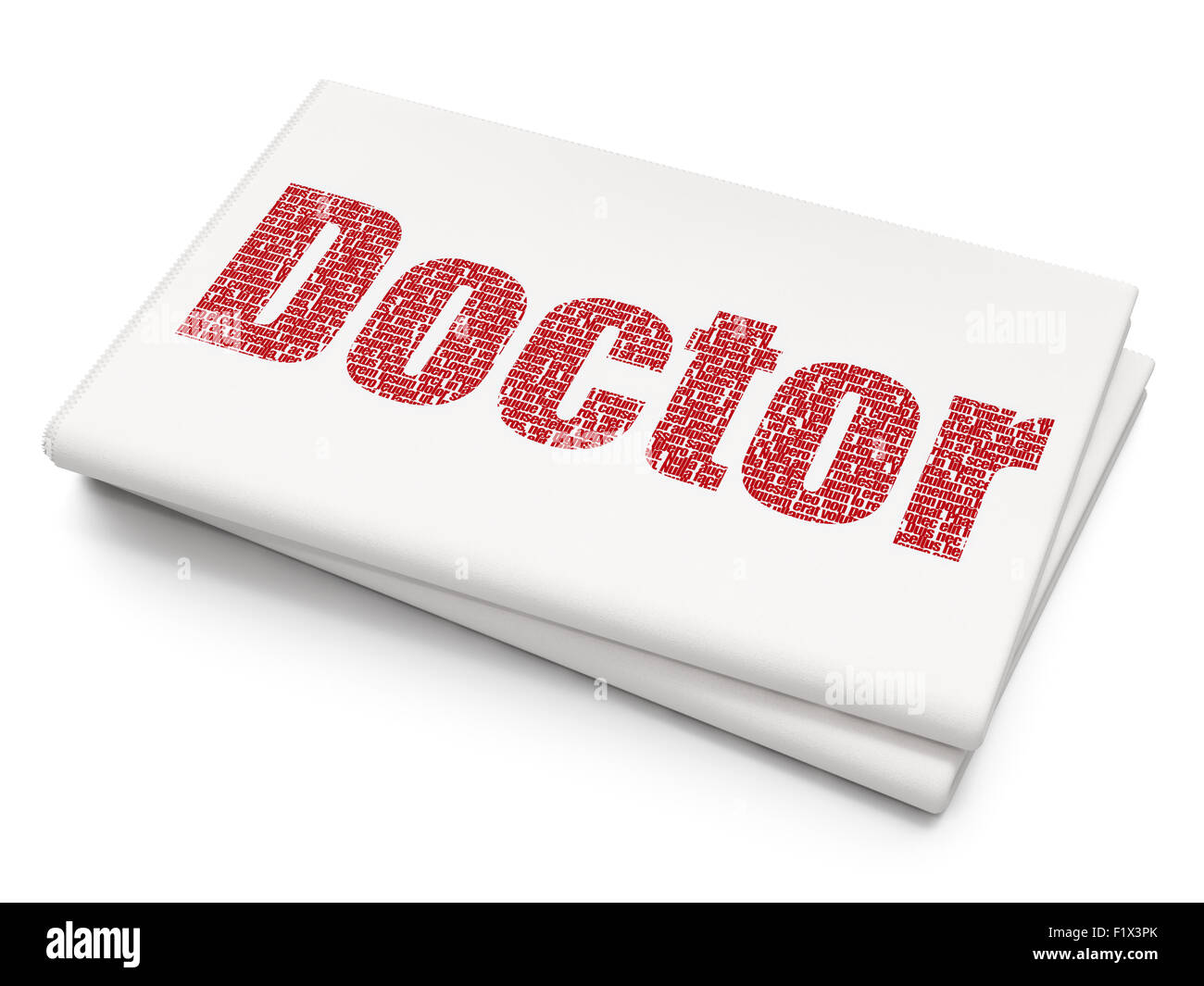 Health concept: Doctor on Blank Newspaper background Stock Photo - Alamy