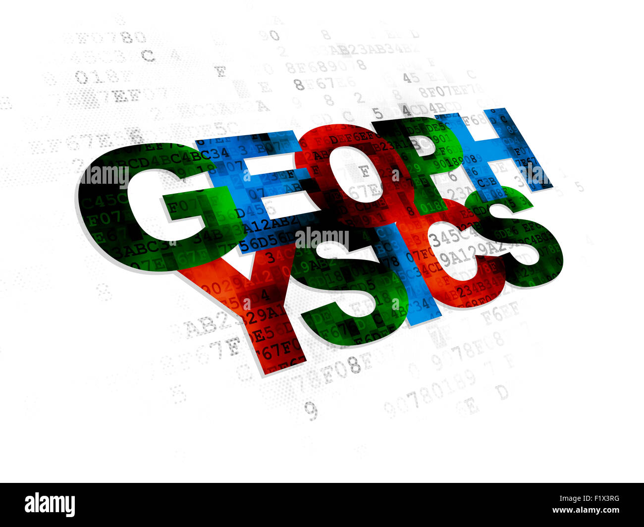 Science concept: Geophysics on Digital background Stock Photo - Alamy