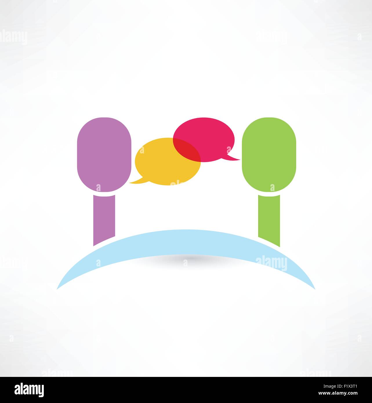 Dialogue and communication icon. Logo design Stock Vector Image & Art ...