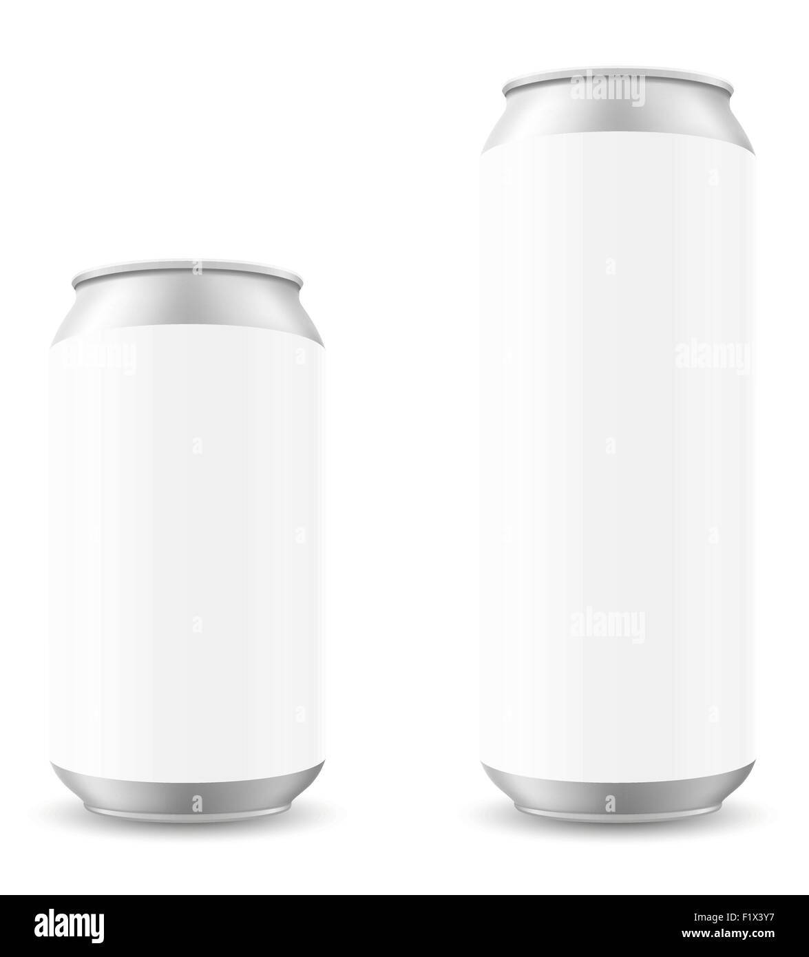 can of beer template blanck vector illustration isolated on white ...
