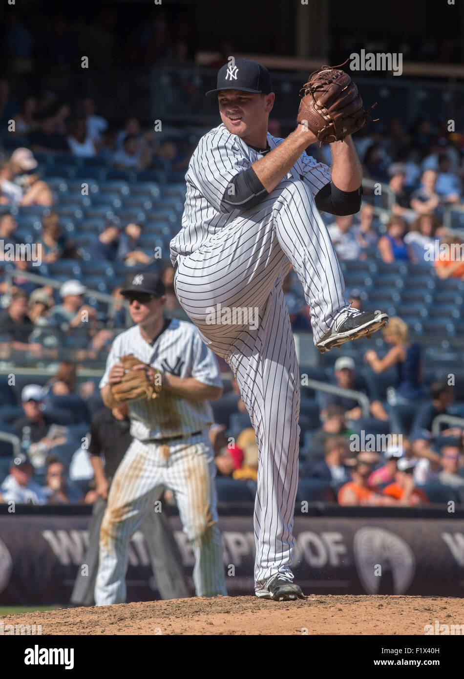 New York, New York, USA. 7th Sep, 2015. Yankees' reliever JUSTIN WILSON ...