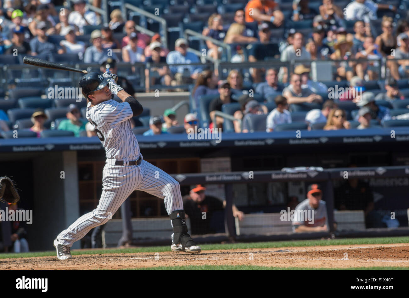 New York, New York, USA. 7th Sep, 2015. Yankees' JOHN RYAN MURPHY hits ...