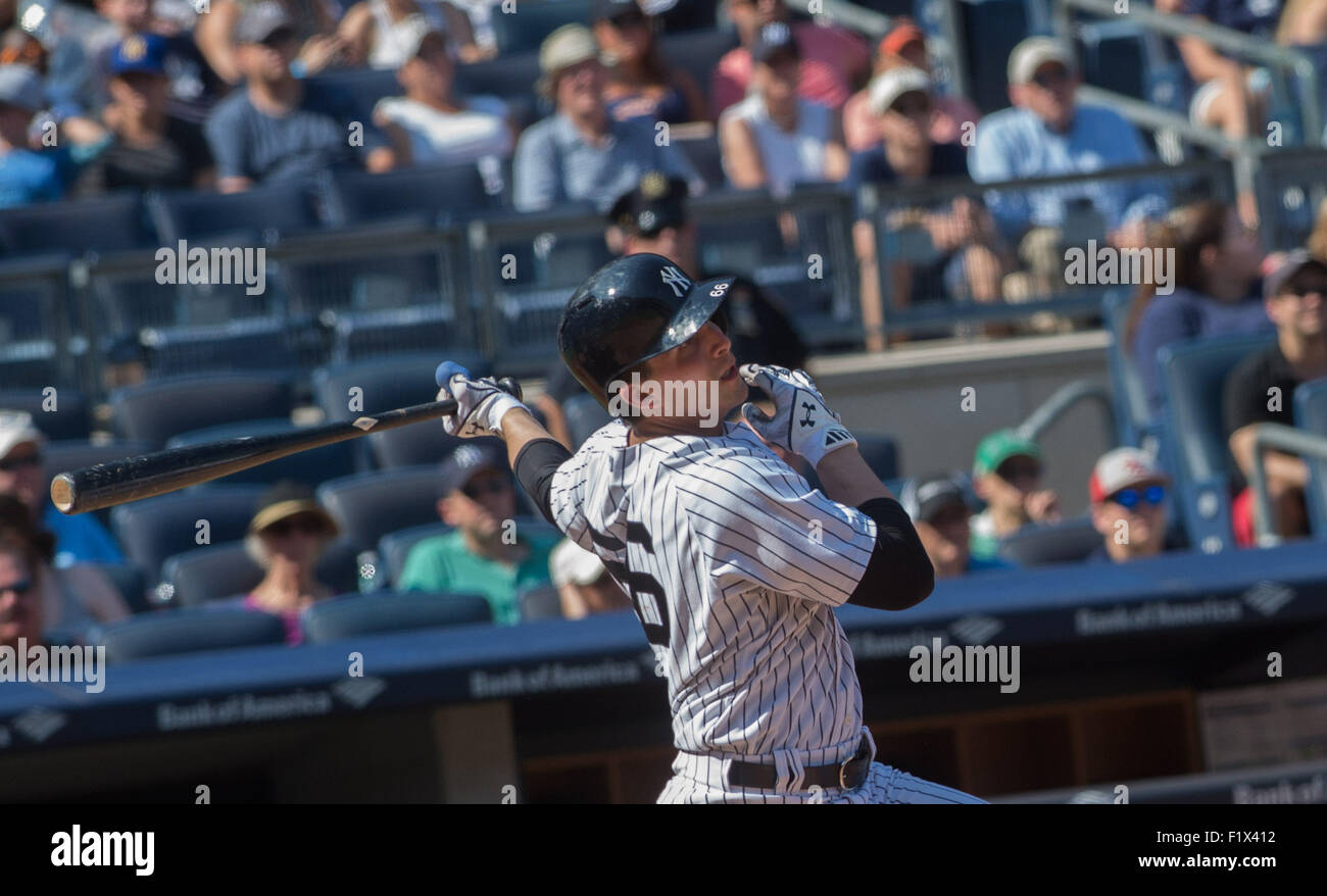 New York, New York, USA. 7th Sep, 2015. Yankees' JOHN RYAN MURPHY hits ...