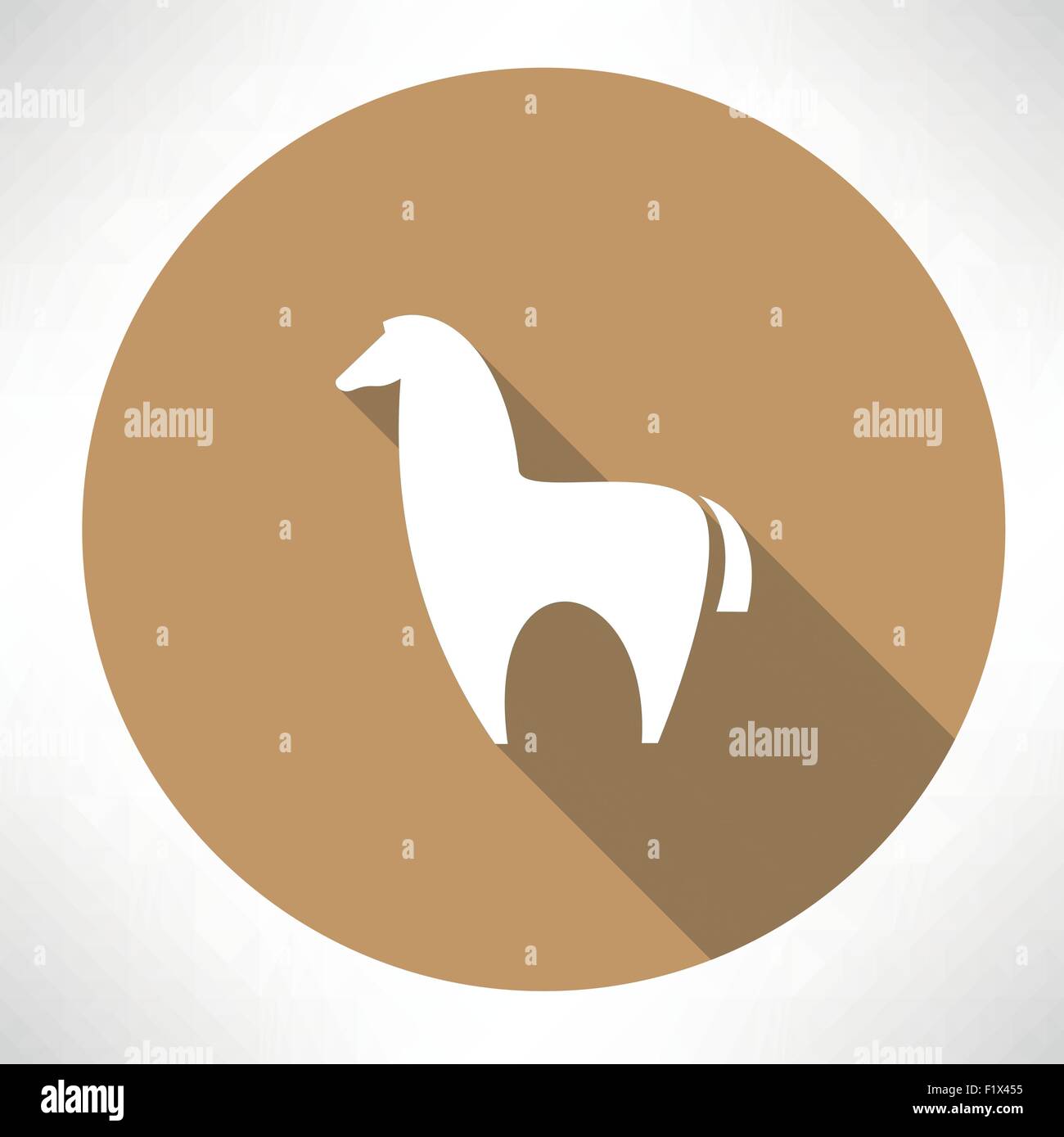 alpaca icon. Flat modern style vector illustration Stock Vector Image ...