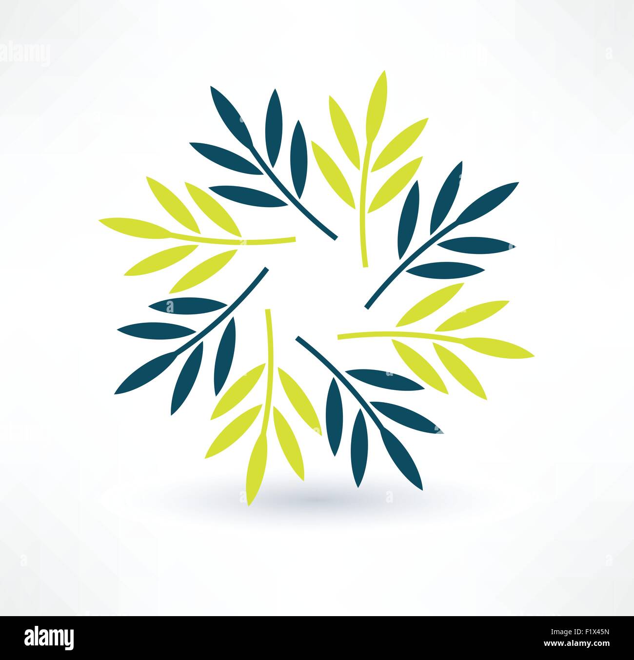 Leaves icon. Natural motive. Logo design Stock Vector Image & Art - Alamy