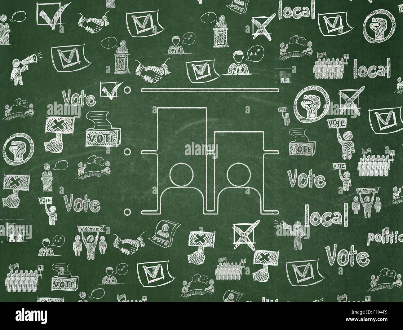 Politics concept: Election on School Board background Stock Photo - Alamy