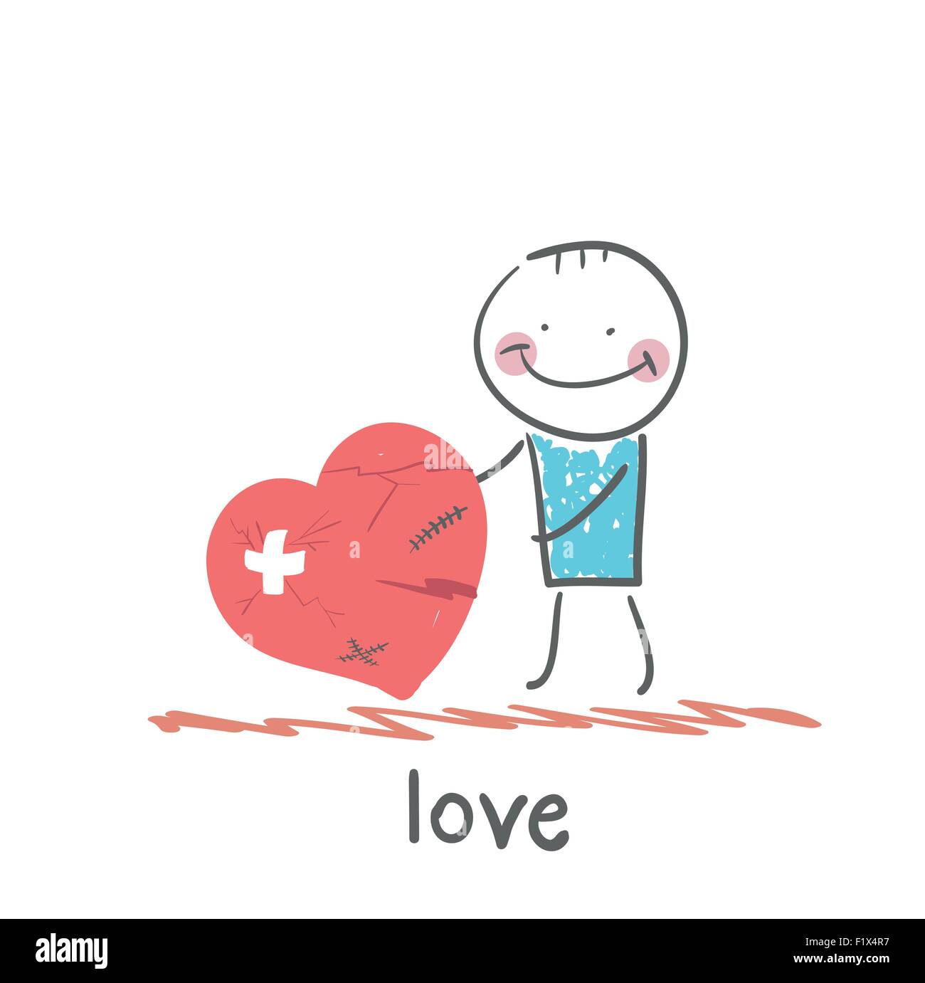 Heart stands Stock Vector Images - Alamy